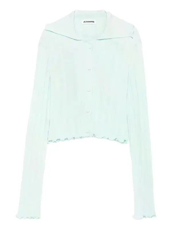 JIL SANDER Knitted Cardigan - Blue