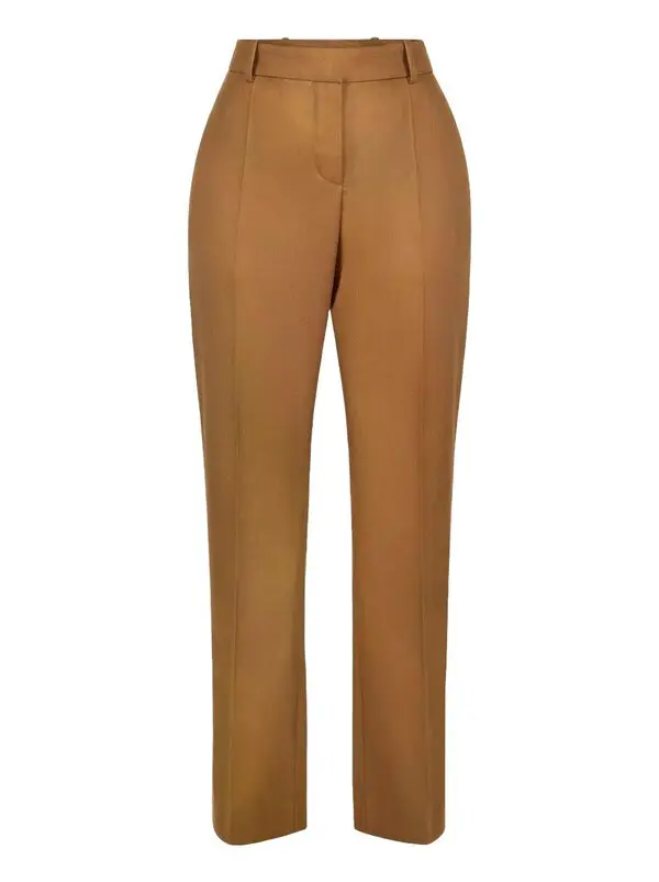 Nina Ricci Gabardine Trousers - Brown
