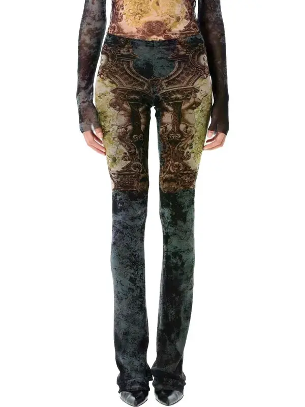 JEAN PAUL GAULTIER Mesh Trousers - Brown
