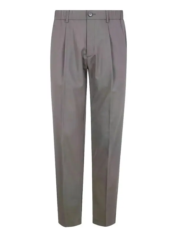Herno Pleated Back-pocket Trousers - Grey