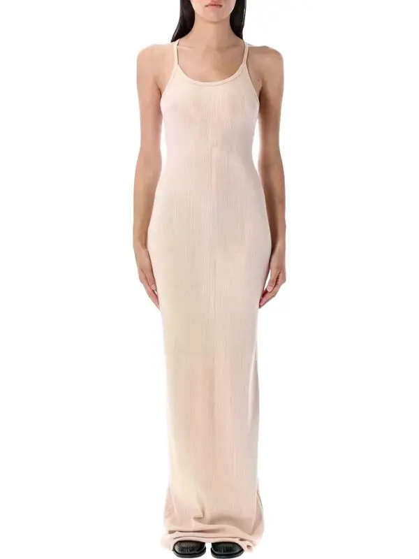 Eterne Ribbed Maxi Dress - Pink