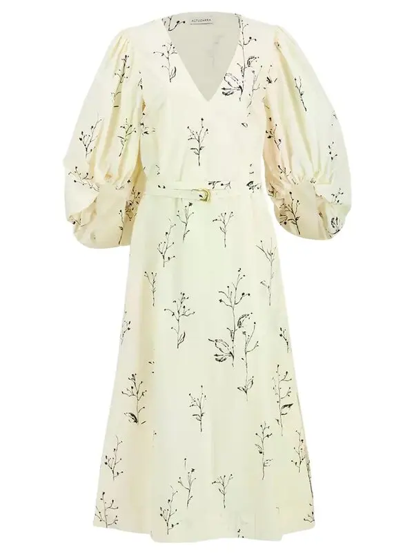 Altuzarra Floral-print Midi Dress - White