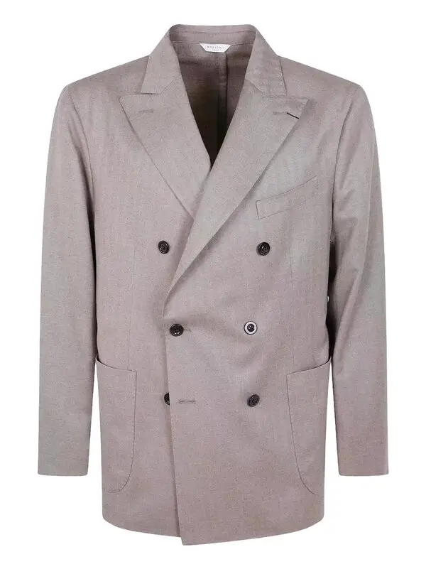 Boglioli Double-breasted Jacket - Grey