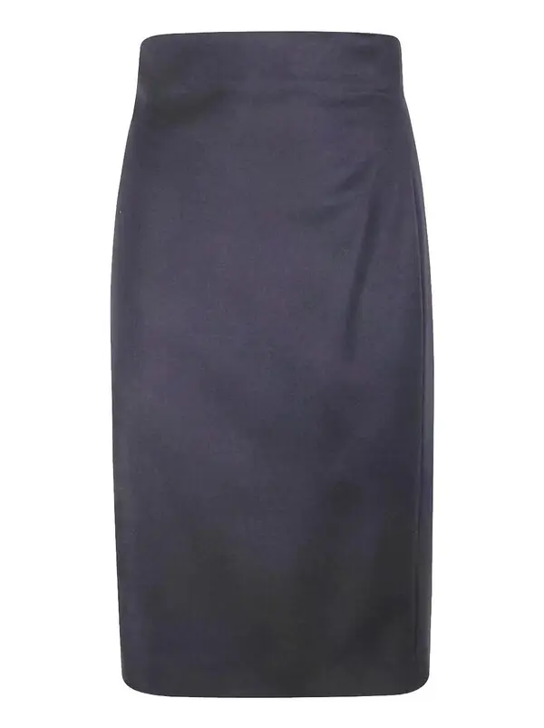 Alberta Ferretti Pencil Wool-blend Skirt - Black