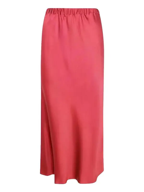 Antonelli Firenze Satin Midi Skirt - Red