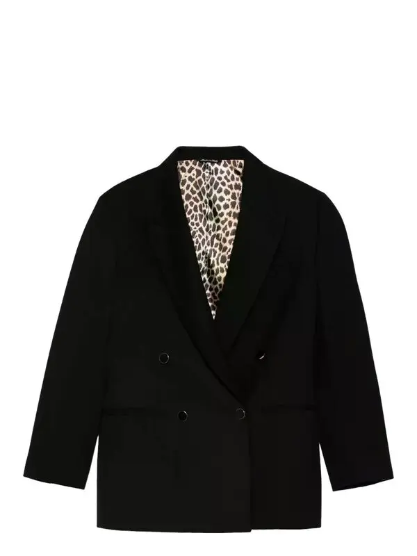 ERALDO Double-breasted Blazer - Black