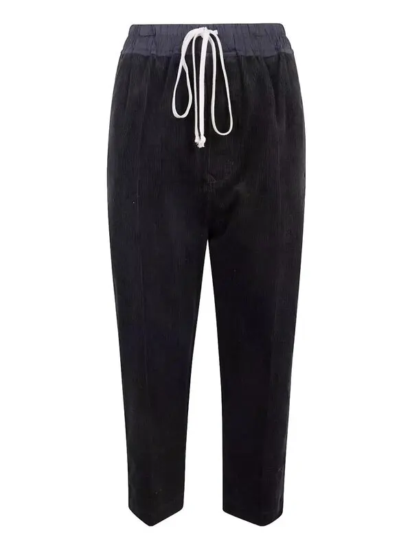 Rick Owens Drawstring Corduroy Trousers - Black
