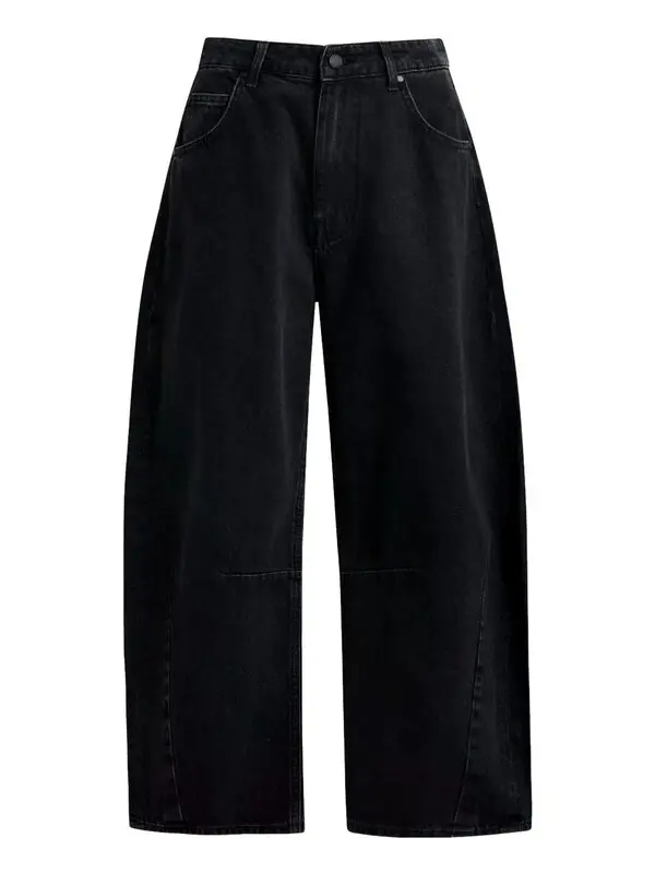 Essentiel Antwerp Twisted-seam Barrel-leg Jeans - Black