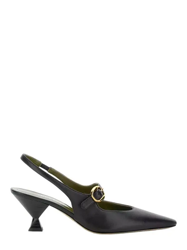 MARIA LUCA Pointed-toe Slingback Pumps - Black