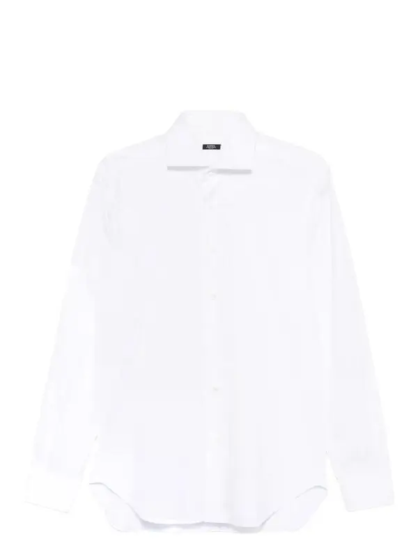 BARBA NAPOLI Long-sleeves Cotton Shirt - White