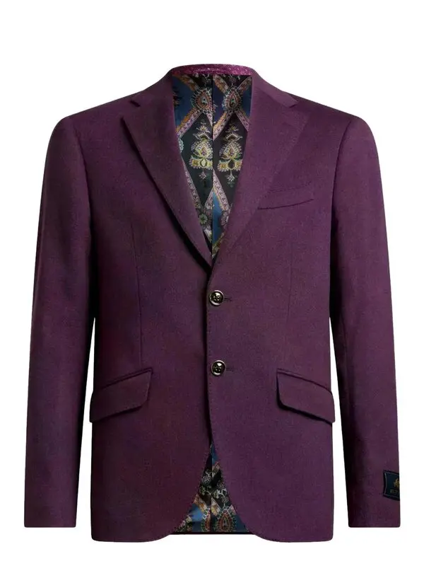 Etro Single-breasted Blazer - Purple