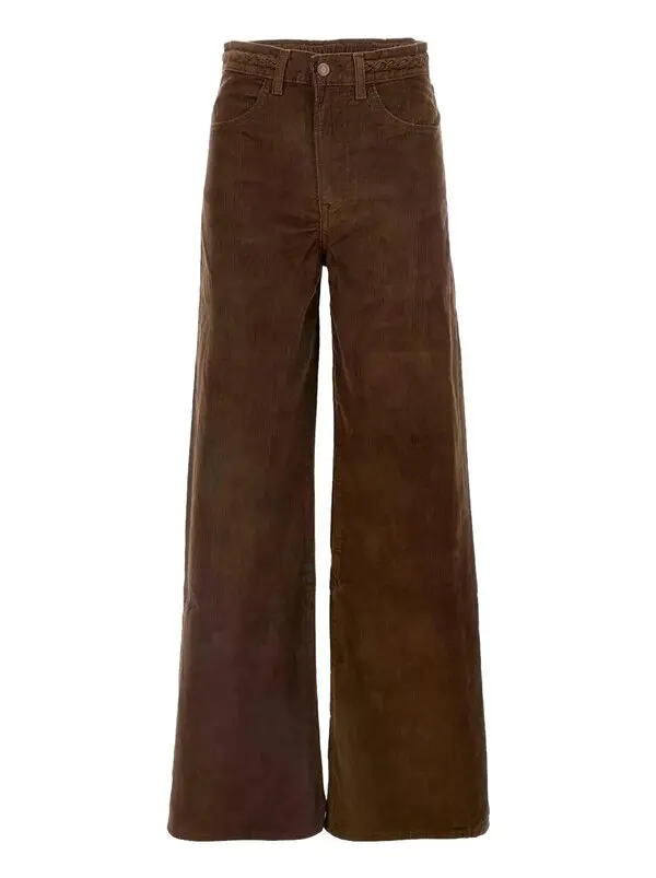 LEVI'S Corduroy Wide Leg Trousers - Brown