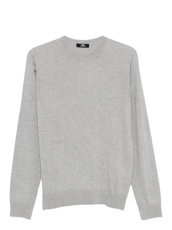 Alpha Studio Long-sleeve Crew-neck Sweater - Grey