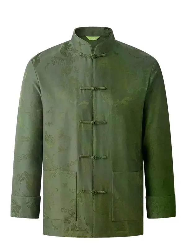 Shanghai Tang Jacquard Shirt - Green