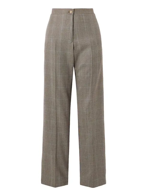 Giuliva Heritage The Janice Houndstooth Wool Pants - Brown