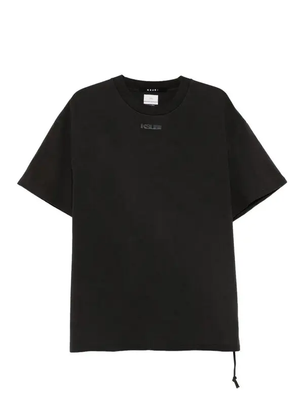 Ksubi Cotton T-shirt With Drawstring Hem - Black