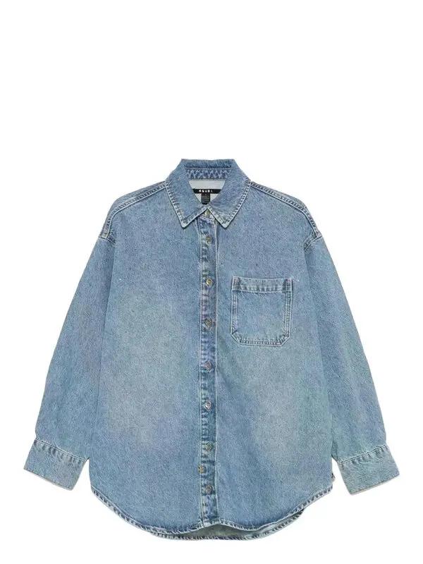 Ksubi Oversized Long-sleeve Denim Shirt - Blue