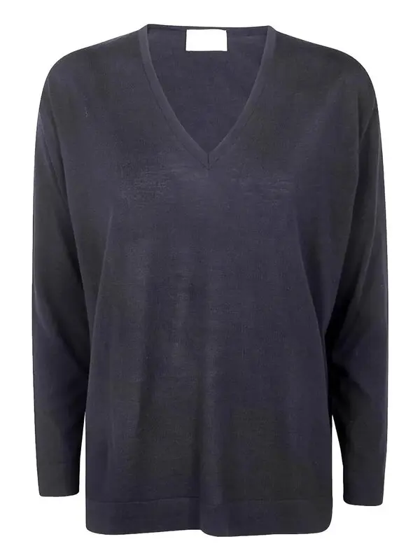 DRUMOHR V-neck Wool Sweater - Blue