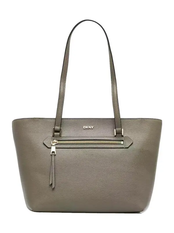 Dkny Logo-plaque Tote Bag - Green