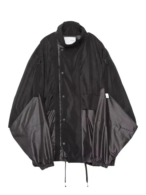 YOSHIOKUBO Paneled Drawstring Jacket - Black