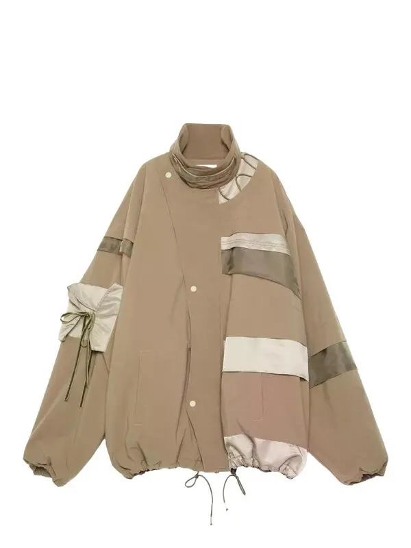 YOSHIOKUBO Panelled Drawstring Jacket - Neutrals