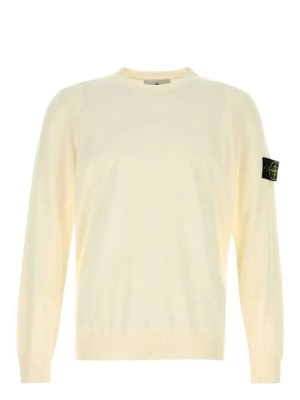 Stone Island Wool Knitwear - White