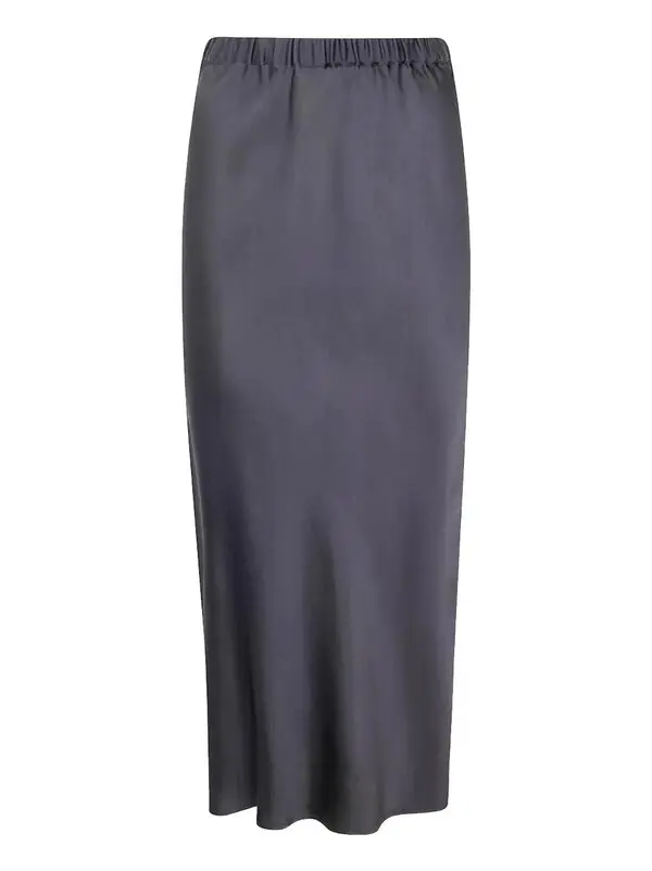 Antonelli Firenze Satin Midi Skirt - Grey