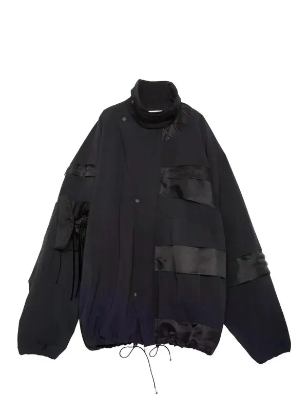 YOSHIOKUBO Paneled Drawstring Jacket - Black