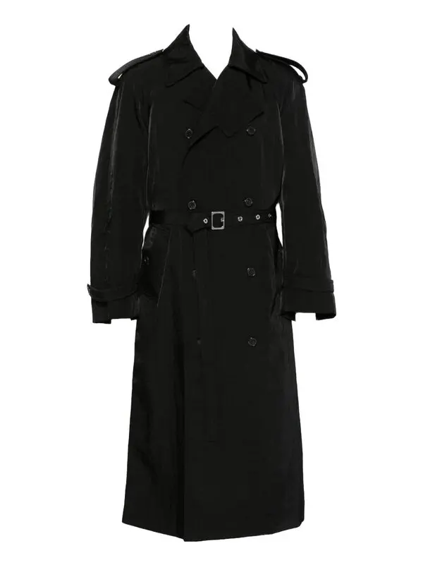 JW Anderson Double-breasted Belted Coat - Black