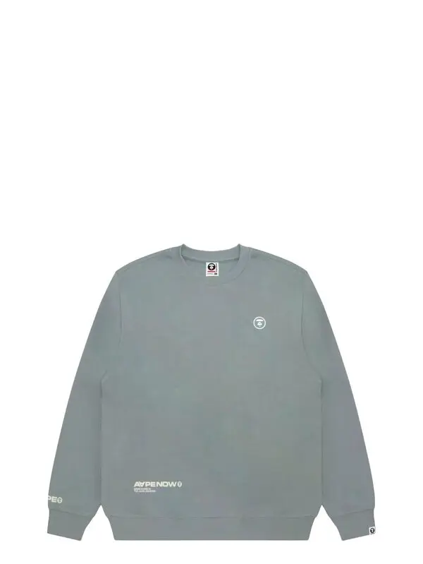AAPE BY *A BATHING APE® Ape Now 9 Logo Sweatshirt - Grey