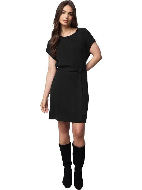Splendid Georgie Cashblend Mini Dress - Black