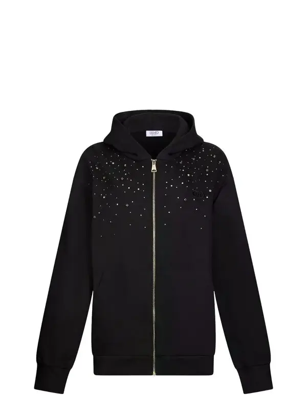 Liu Jo Rhinestone-embellished Hoodie - Black