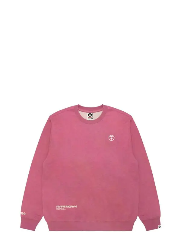 AAPE BY *A BATHING APE® Ape Now Heart Logo-patch Sweatshirt - Pink
