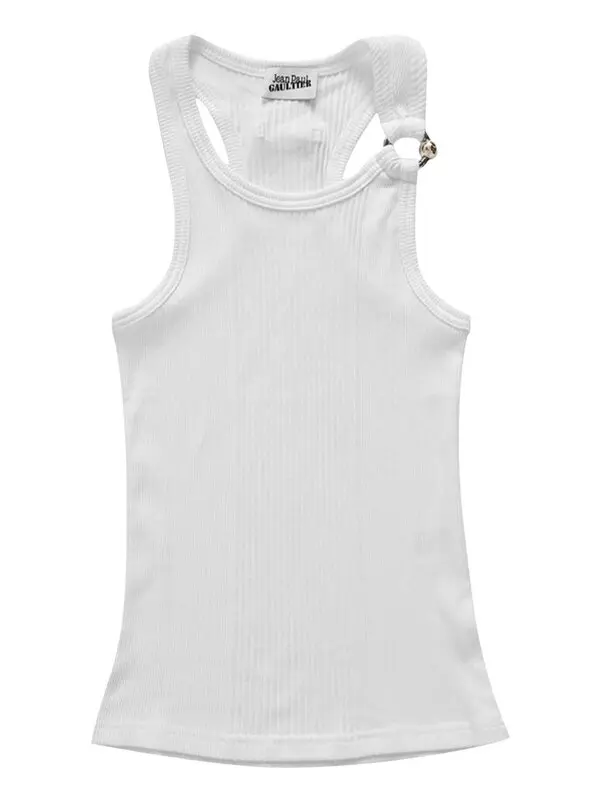 Jean Paul Gaultier Piercing Tank Top - White