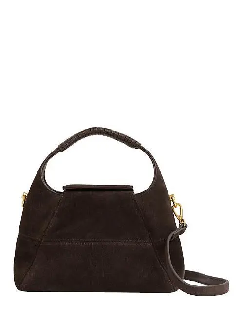 REISS Top-handle Bag - Chocolate