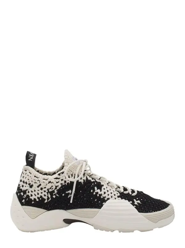 LANVIN Flash-x Knit Sneakers - Cream