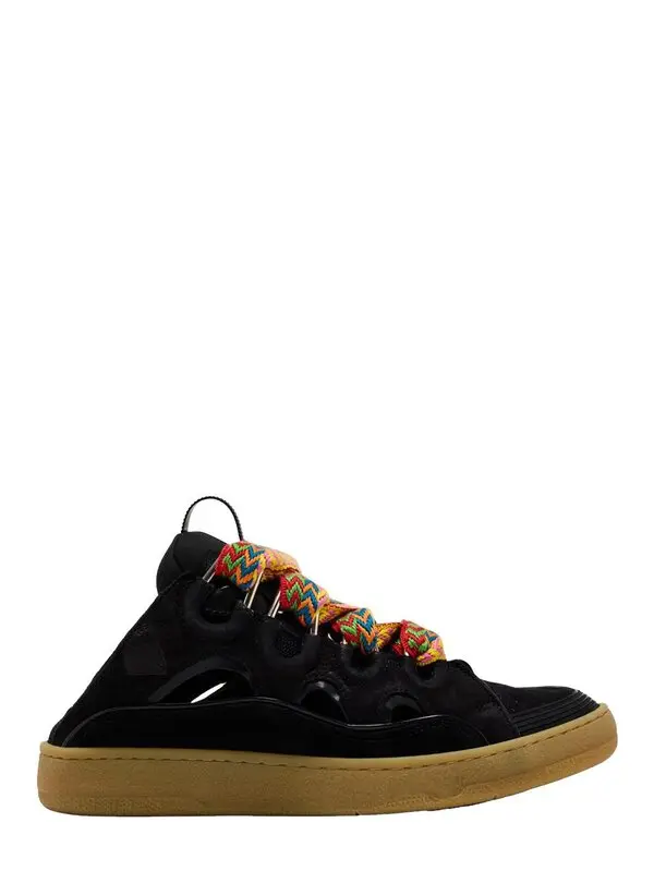 LANVIN Curb Mule With Laces - Black