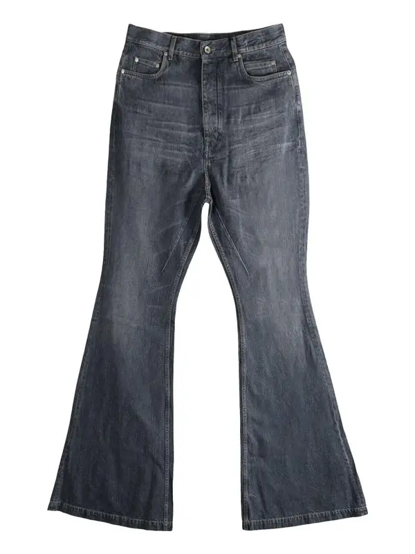 Rick Owens Denim Bolan Bootcut Pants - Grey