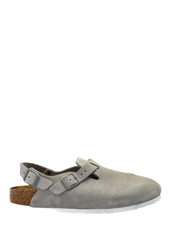 BIRKENSTOCK Tokio Suede Clogs - Grey