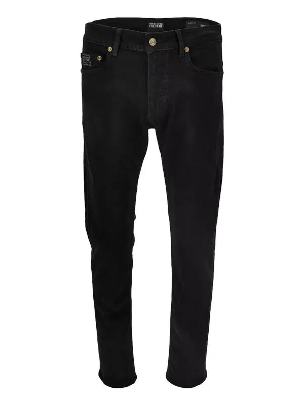 Versace Logo-plaque Jeans - Black