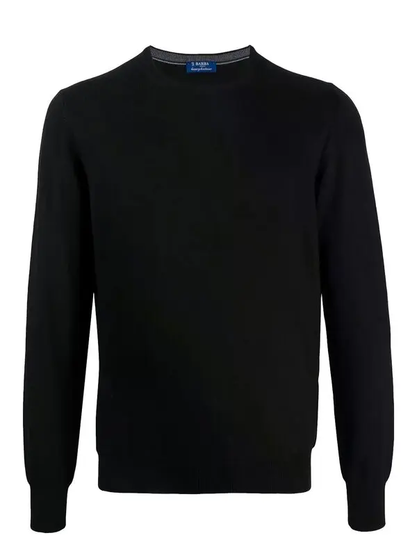 BARBA NAPOLI Round Neck Jumper - Black