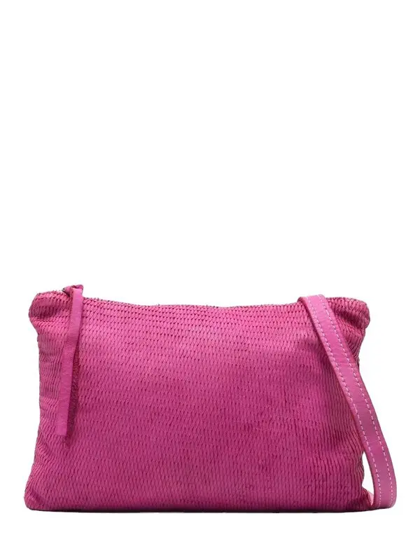 SOMMET Textured Zip-fastening Clutch - Pink