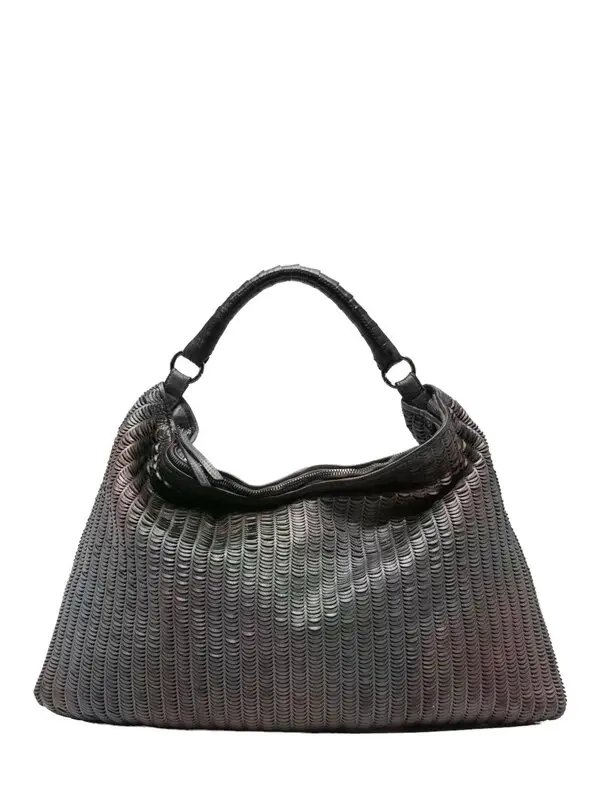 REPTILE'S HOUSE Large Woven-leather Tote Bag - Grey