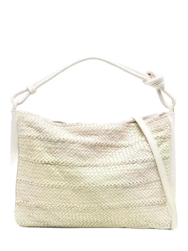 REPTILE'S HOUSE Woven Tote Bag With Knot Detail - Neutrals