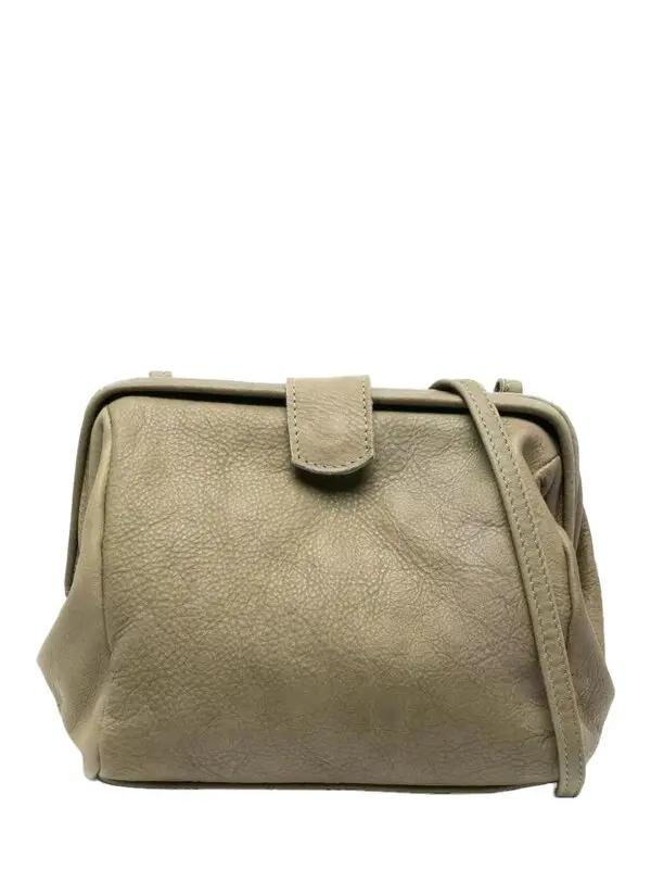 SOMMET Leather Crossbody Bag - Green