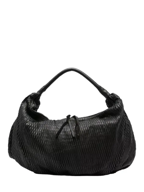 SOMMET Leather Shoulder Bag - Black