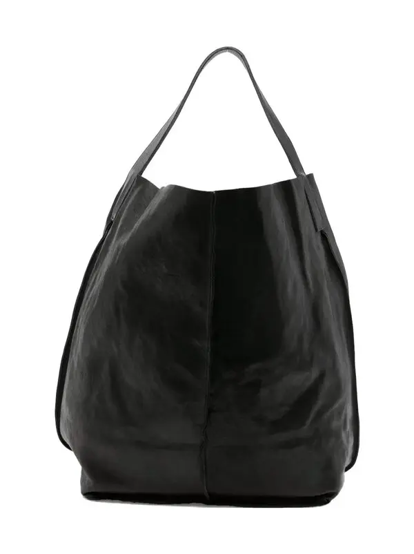 SOMMET Leather Tote Bag - Black
