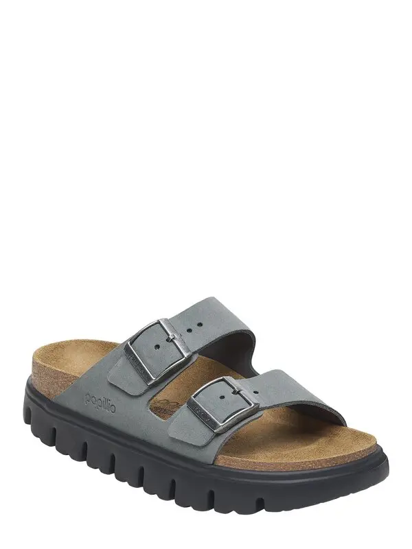 BIRKENSTOCK Papillio Arizona Platform Sandals - Basalt Gray/ Black