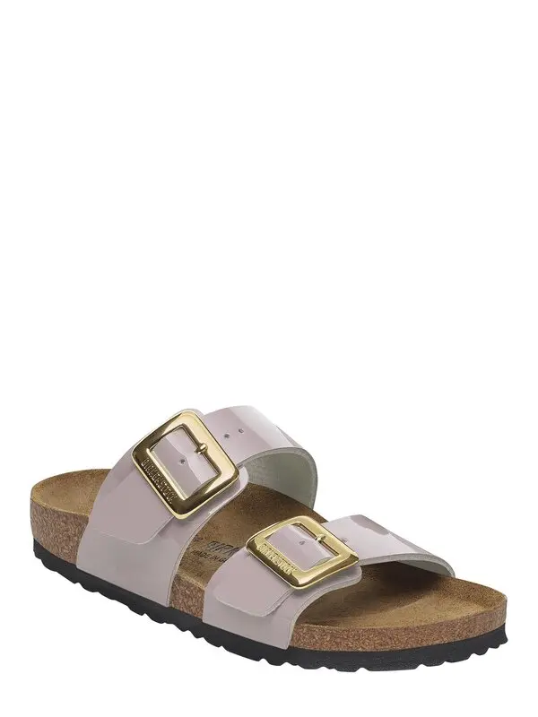 BIRKENSTOCK Sydney Luxe Buckle Birko-flor Patent Sandals - Patent Faded Purple
