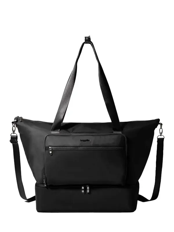 BAGGALLINI Park Ave Weekender Tote - Black Twill
